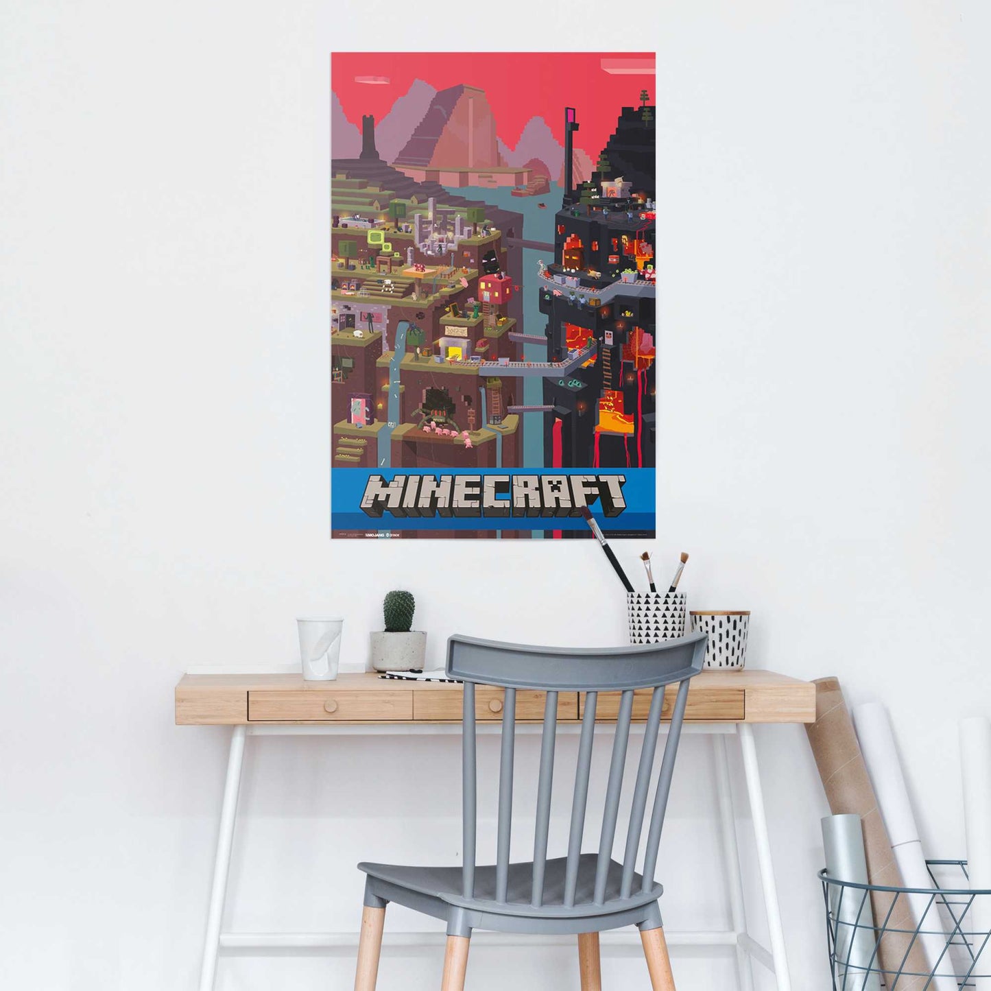 Poster Minecraft World 91,5x61 – Reindersshop