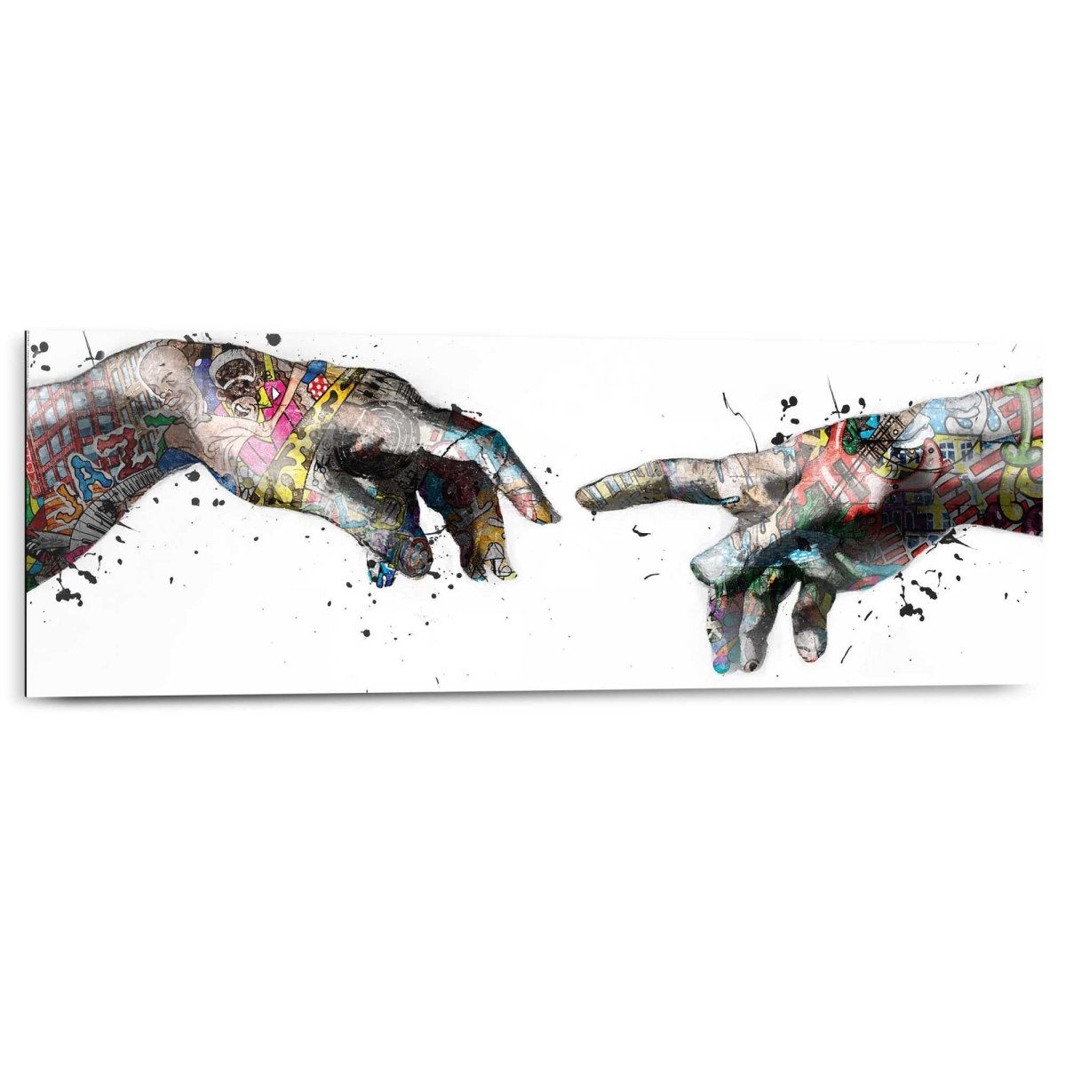 Schilderij Graffity hands 30x90 – Reindersshop